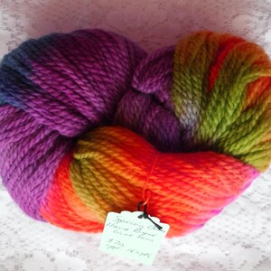 Spring Garden Hand Dyed Wool Yarn Rainbow Hand Painted Wool Yarn Pink ...