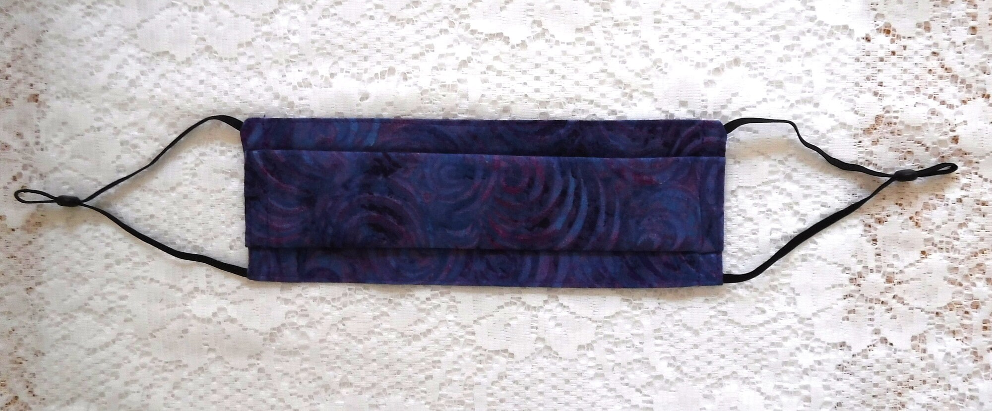 Purple Pink Swirl Face Mask - Adults Cotton Pleated Face Mask - Pink ...