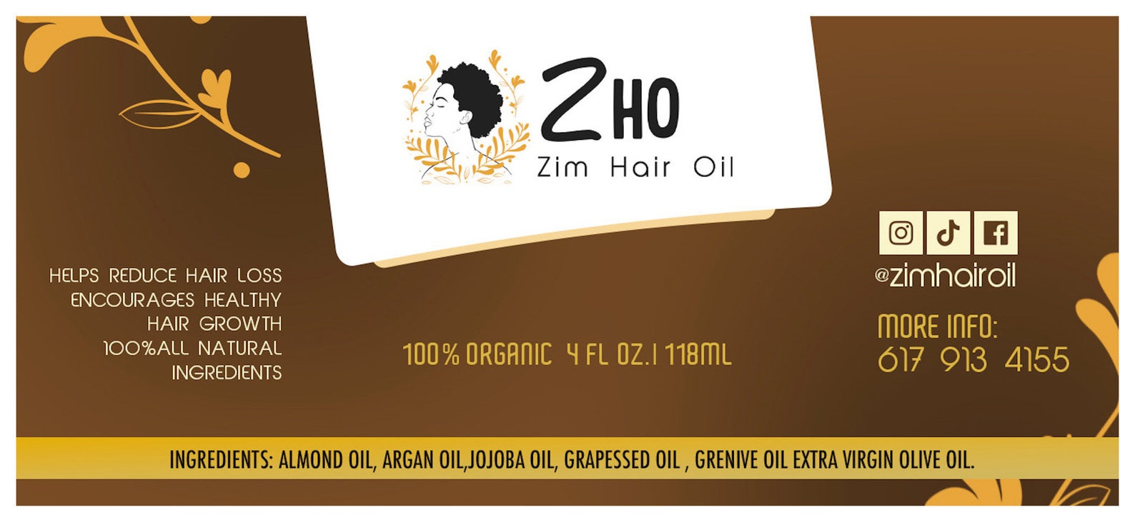 Zim Hair Oil - Etsy