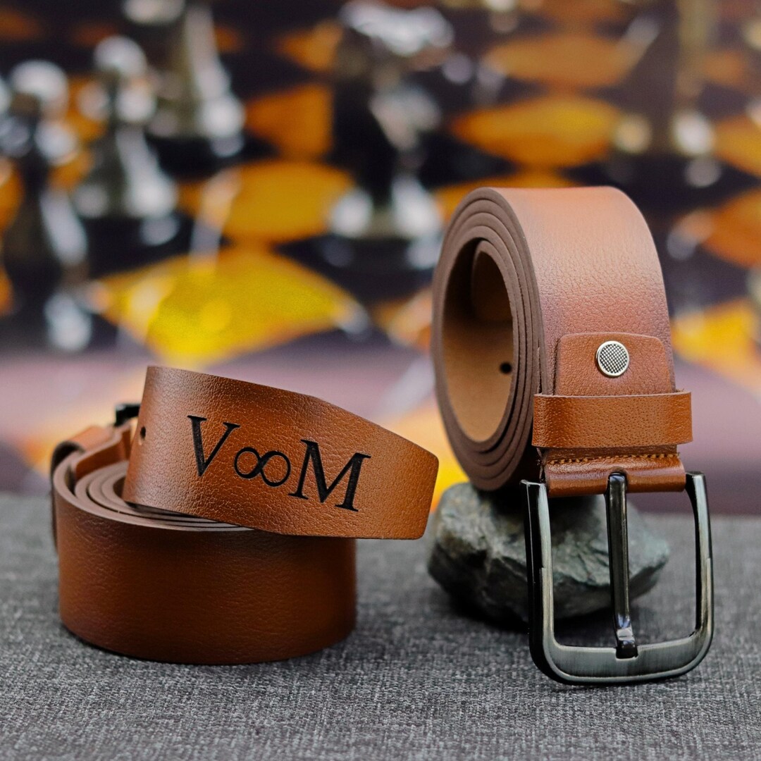 Personalized Men's Leather Belt, Custom Engraved Full Grain Leather ...