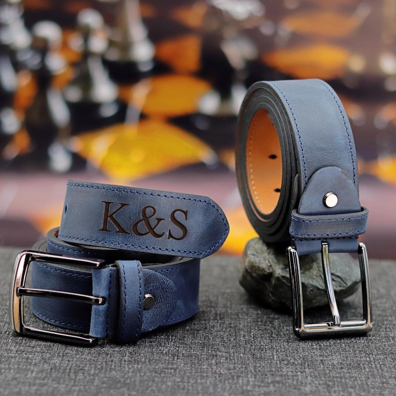 Personalized Leather Belt for Men, Custom Engraved Top Grain Belt ...