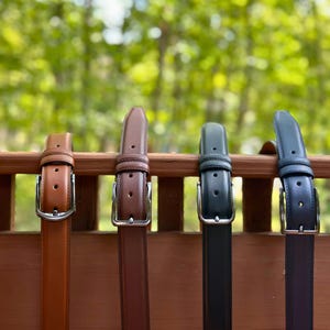 Classic Black Mens Belt for Father's Day Gift, Personalized Mens ...
