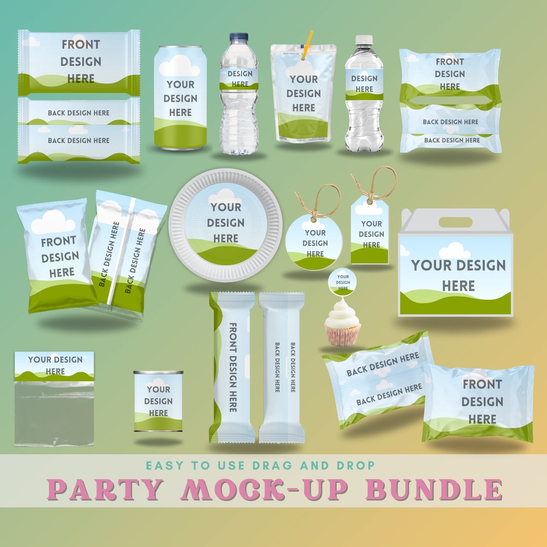 Party Favor Mockups - Etsy
