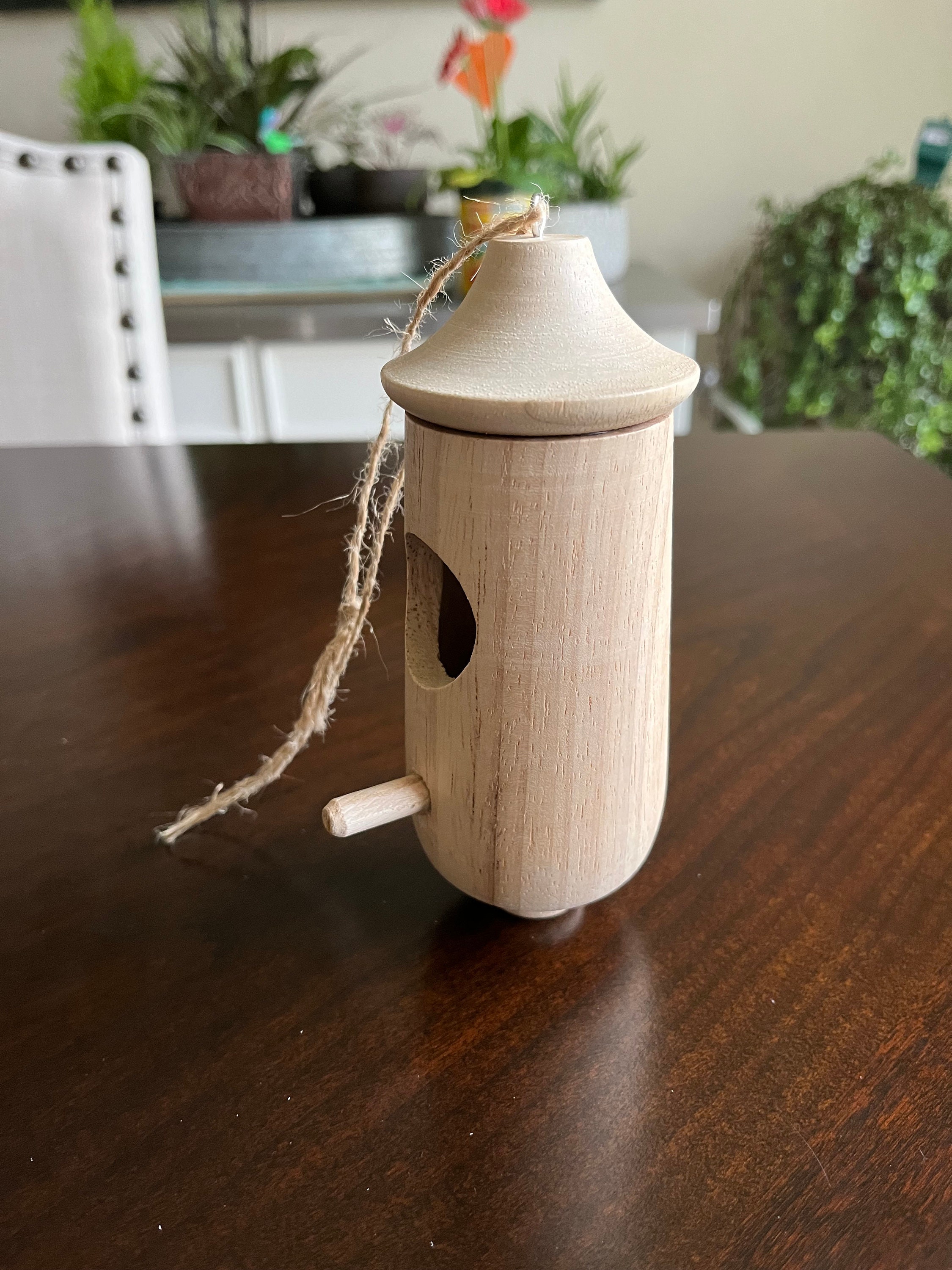 Hand Turned Wooden Bird House Hummingbird Small Bird - Etsy