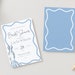 Wavey Border Bridal Shower Invitation, Squiggle Wedding Shower Invite ...