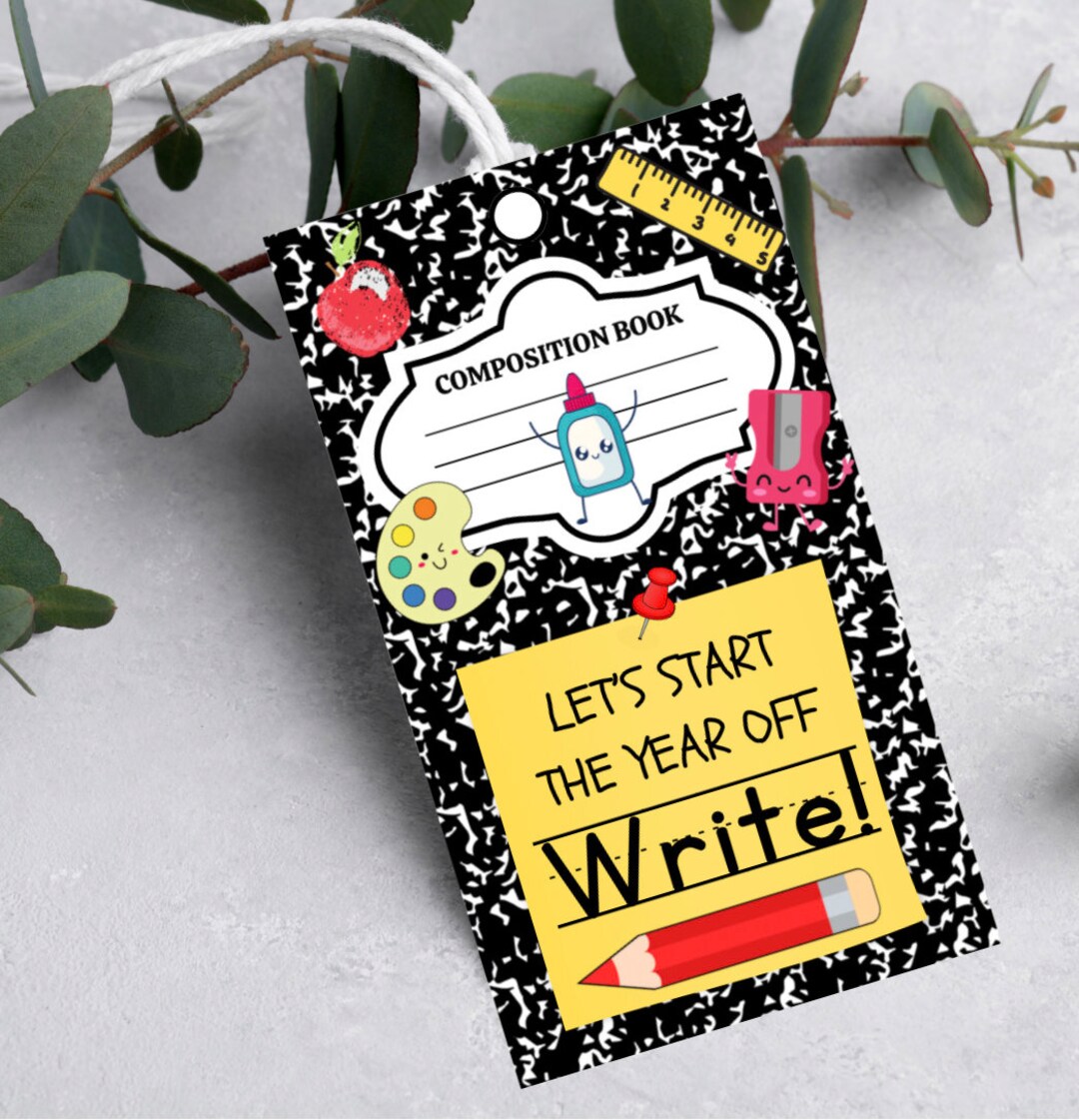 Back to School Gift Tag: Student Write Tag (digital Download) - Etsy