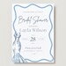 Wavey Border Bridal Shower Invitation, Squiggle Wedding Shower Invite ...