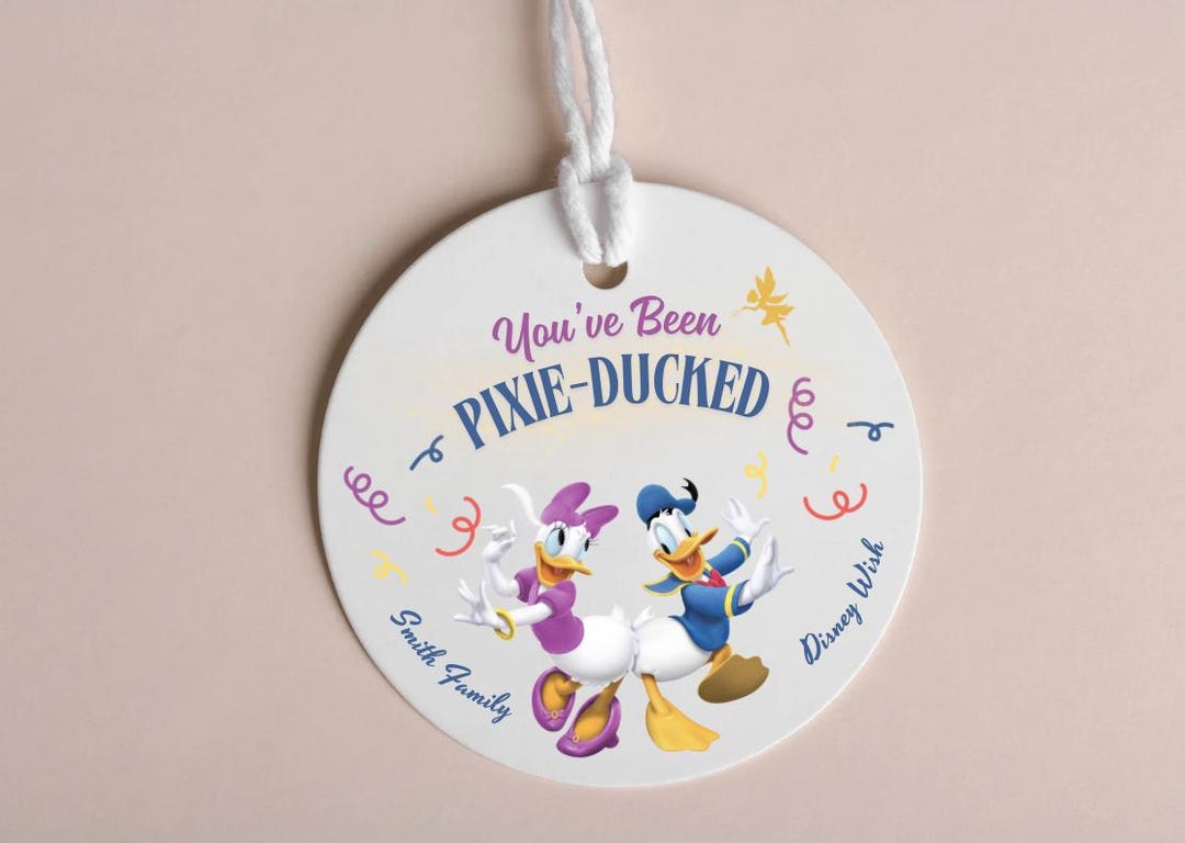 Pixie-ducked Tags for Cruises, Rubber Duck Tag, DCL, Pixie Dust ...