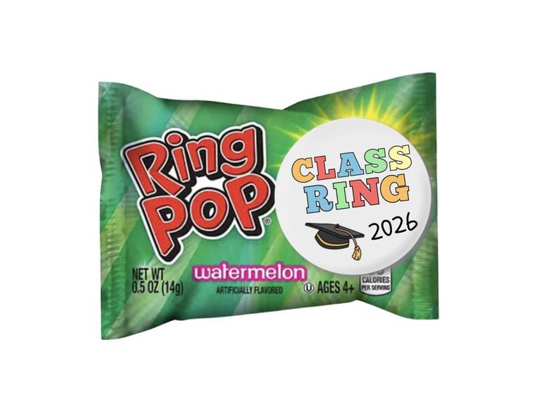 Class Ring Pop Sticker Template: Class of 2026 (digital Download) - Etsy