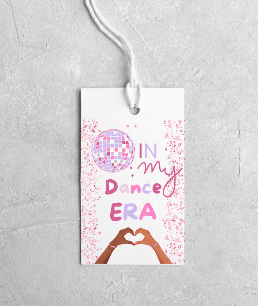 In MY DANCE ERA Gift Tag, Dance Team Gift Tag, Dancer Gift Tag, Gift ...