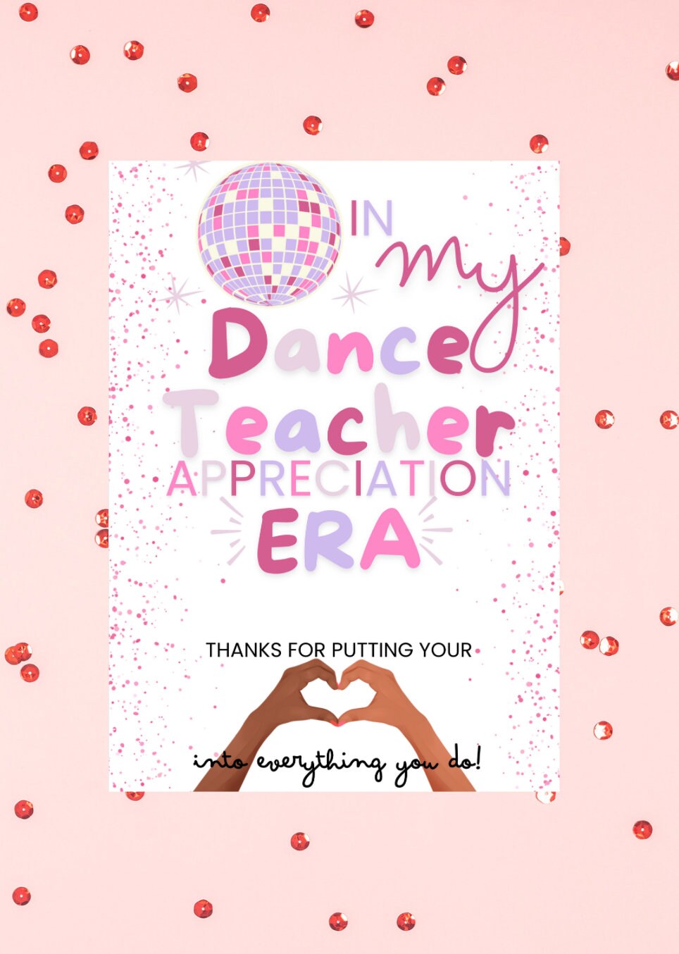 Dance Teacher Appreciation Tag, Dance Appreciation Era, Eras Tag ...