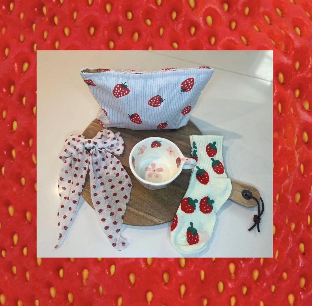 Strawberry Gift Set, Strawberry Theme Gift, Thank You Berry Much, Tween ...