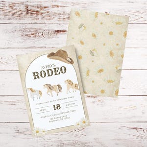 Rodeo Kids Party Invitation: Saddle Up, Yee Haw (digital Download) - Etsy
