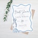 Wavey Border Bridal Shower Invitation, Squiggle Wedding Shower Invite ...