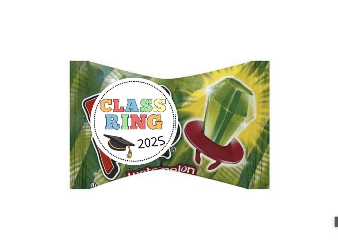 Class Ring Pop Sticker Template: Class of 2025 (digital Download) - Etsy