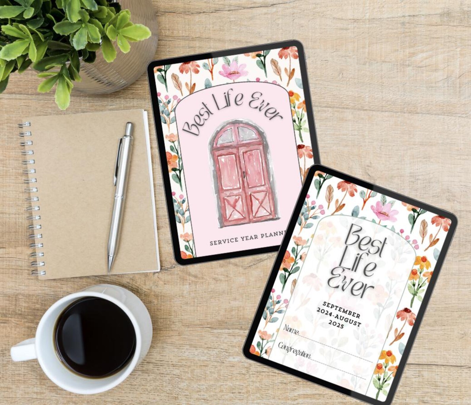 Digital Planner for Pioneers and Publishers, JW Service Planner, Sept ...