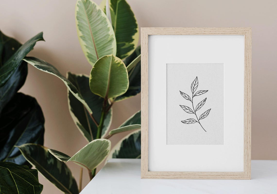 Minimal Botanical Line Art – 15 One Line Flower Clipart | Floral Svg ...