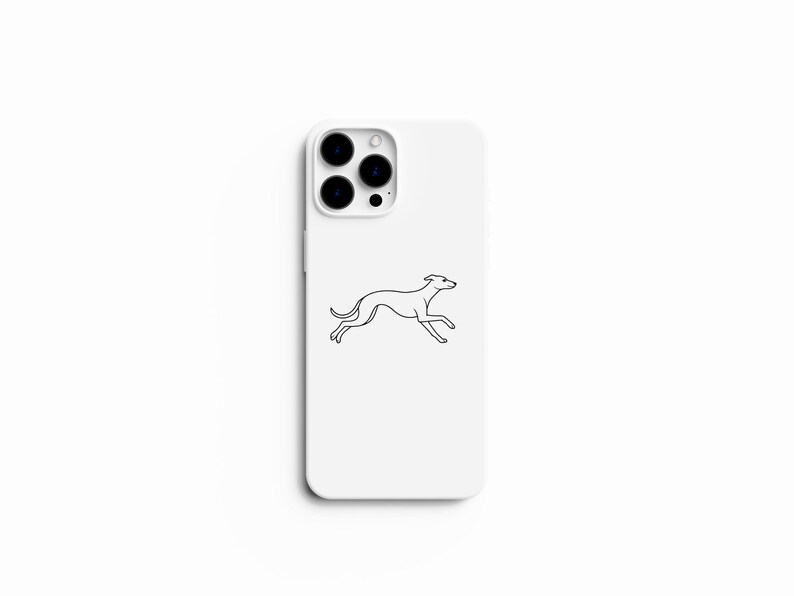 Whippet Clipart Pack — 6 Minimal Line Art Whippet Svg Png Eps Ai ...
