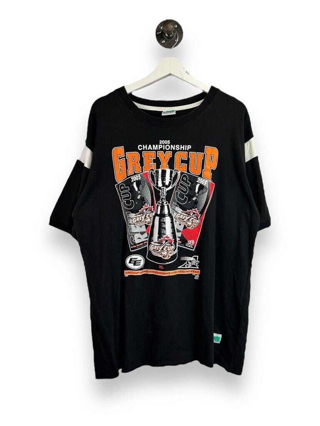 2005 Grey Cup CFL Trophy Graphic Jersey Style Football T-shirt Size ...