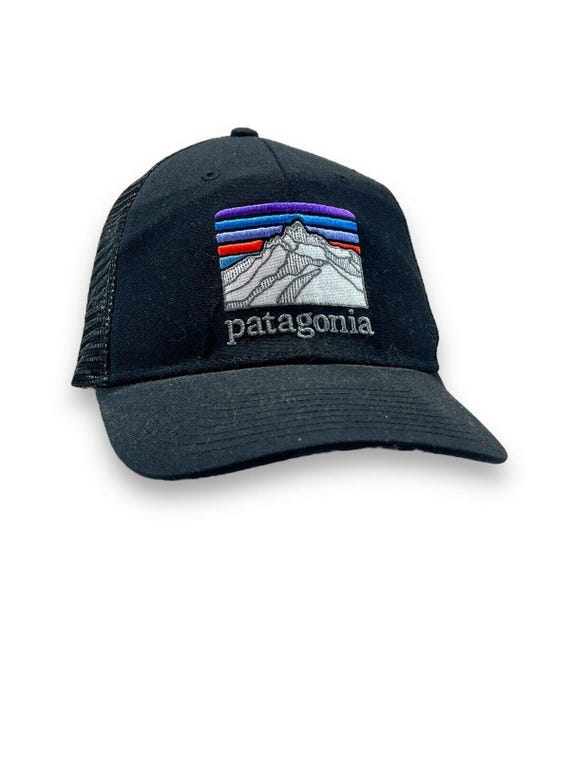 Patagonia Embroidered Mountain Patch Spellout Snapback Hat Patagonia Embroidered Mountain Patch Spellout Snapback Hat