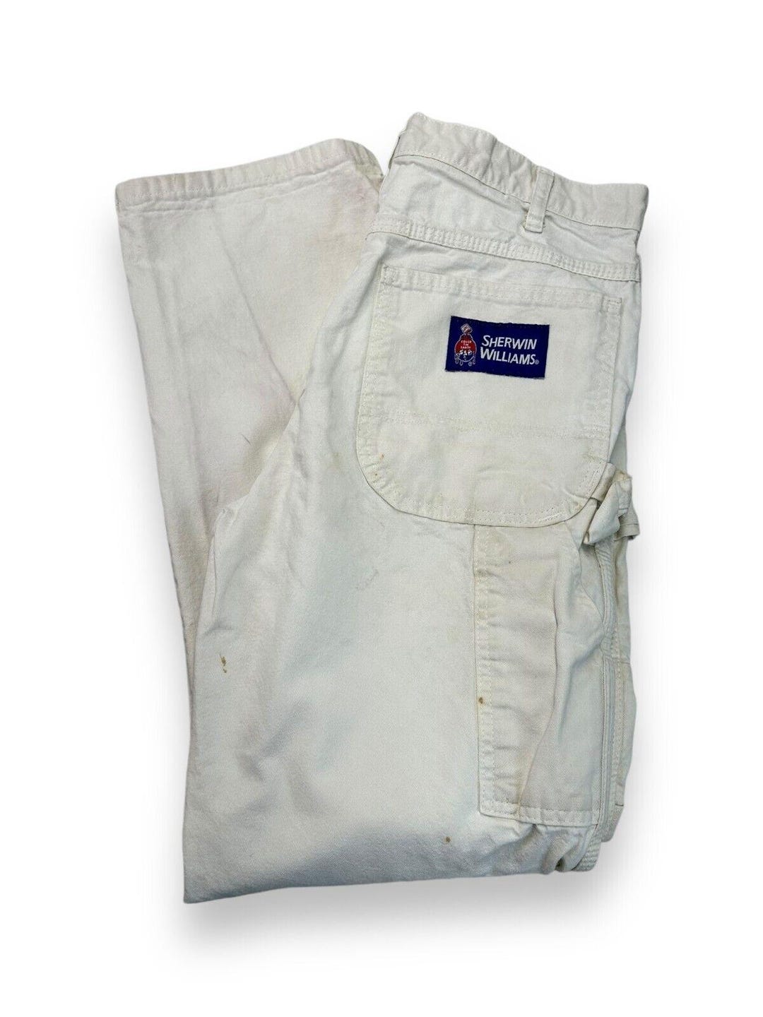 Vintage Dickies Sherwin Williams Canvas Work Wear Painters Pants Size ...