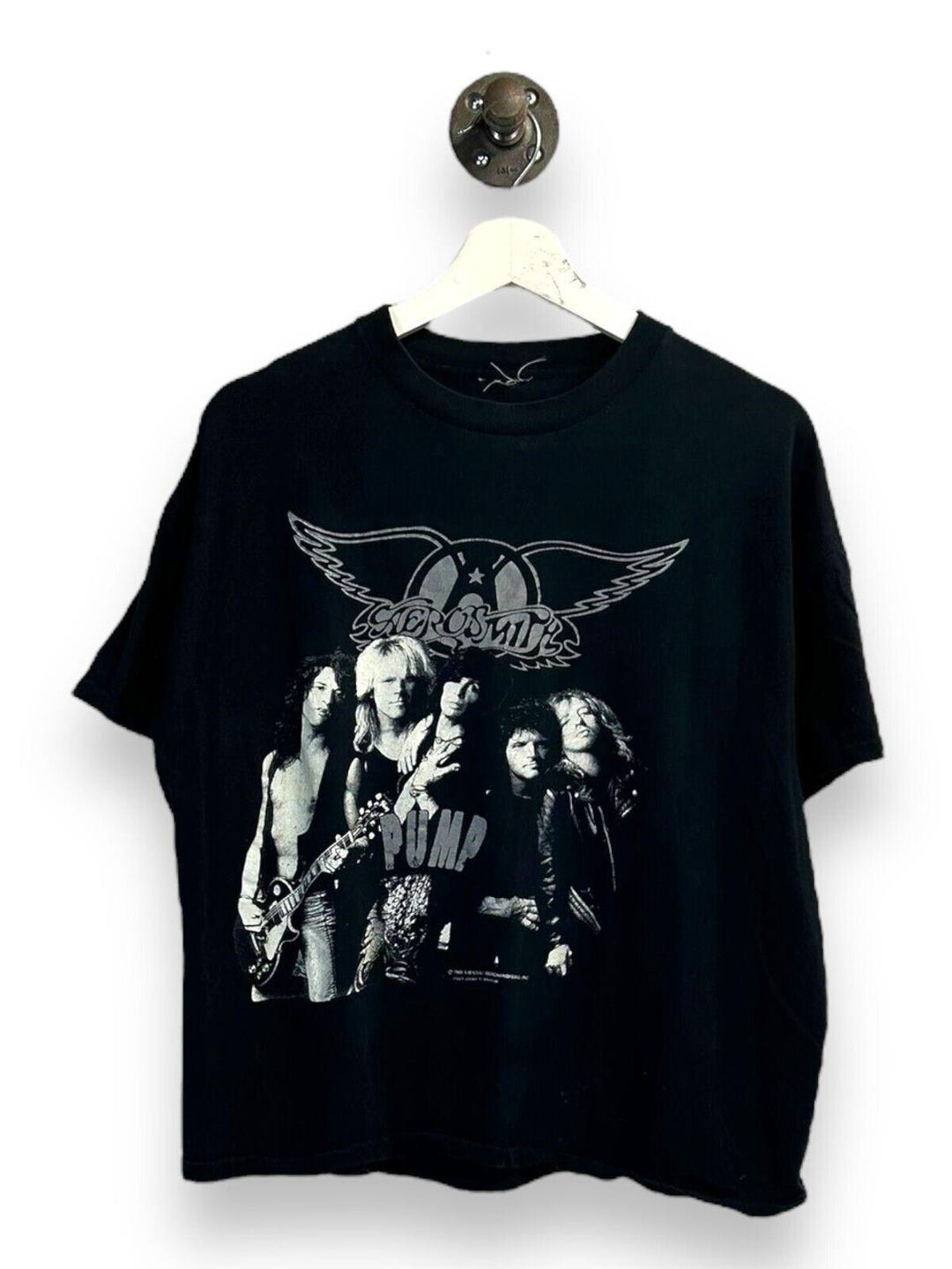 Vintage 1989 Aerosmith Pump Rock Music Tour Graphic T-shirt Size Small ...