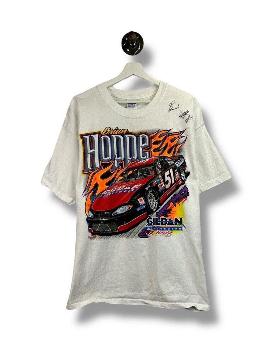 Brian Hoppe #51 NASCAR Big Graphic Racer T-shirt Size XL - Etsy