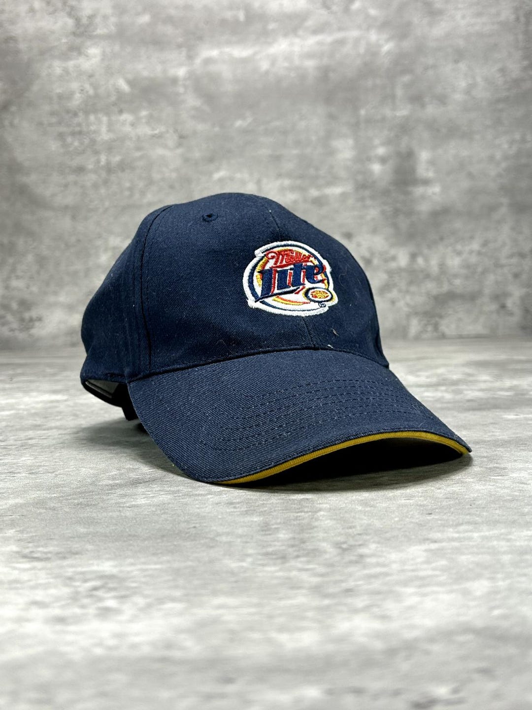 Vintage Miller Lite Embroidered Logo Beer Promo Snapback Hat OSFA Blue ...