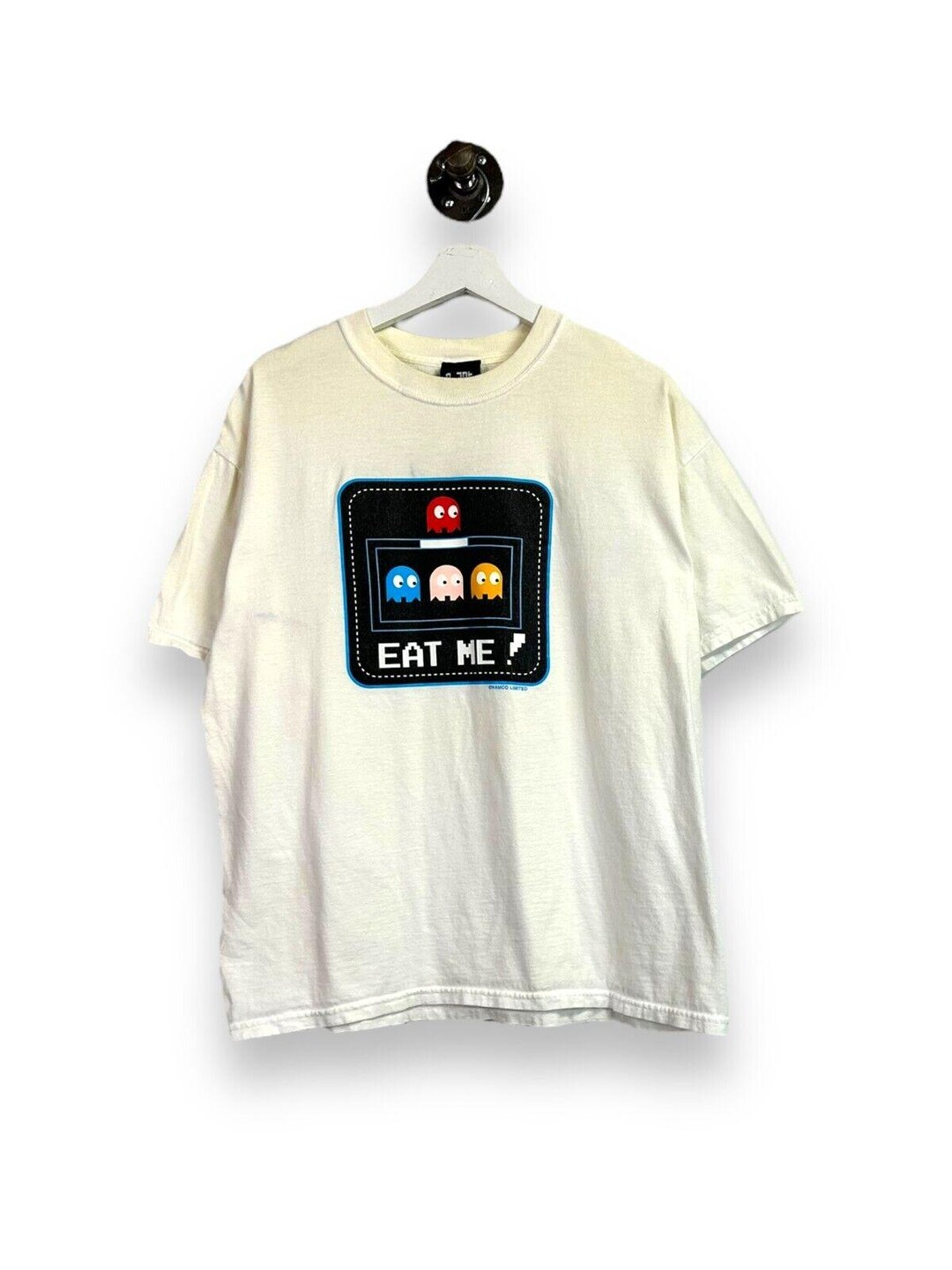 Vintage 90s Pac-man Eat Me Video Game Promo Graphic T-shirt Size Large ...