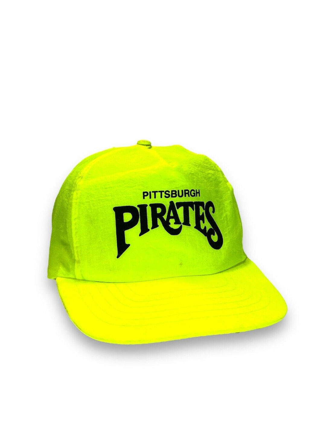 Vintage 90s Pittsburgh Pirates MLB Nylon Snapback Hat OSFA Yellow - Etsy