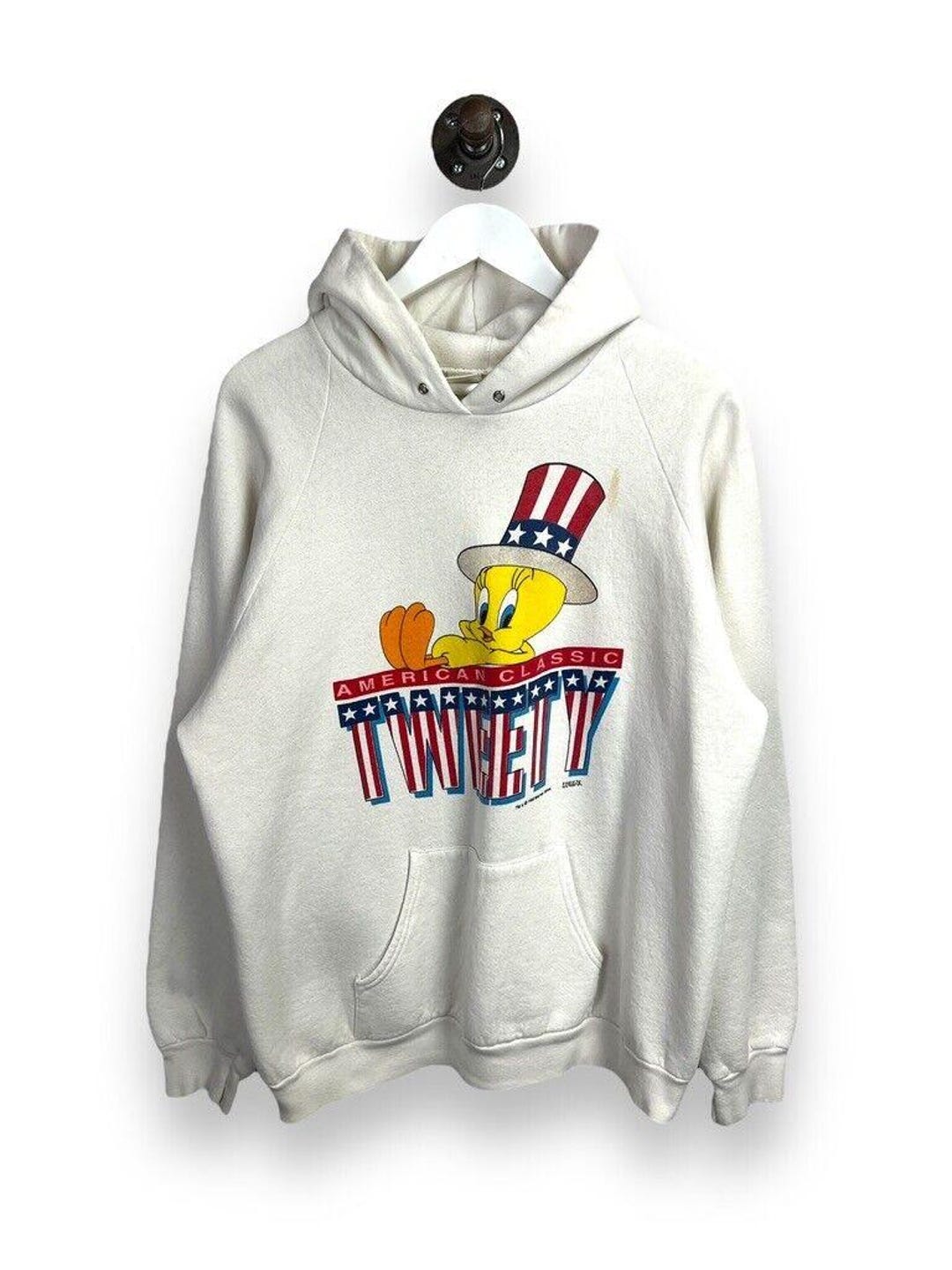 Vintage 1995 Looney Tunes Tweety American Classic Hooded Sweatshirt ...