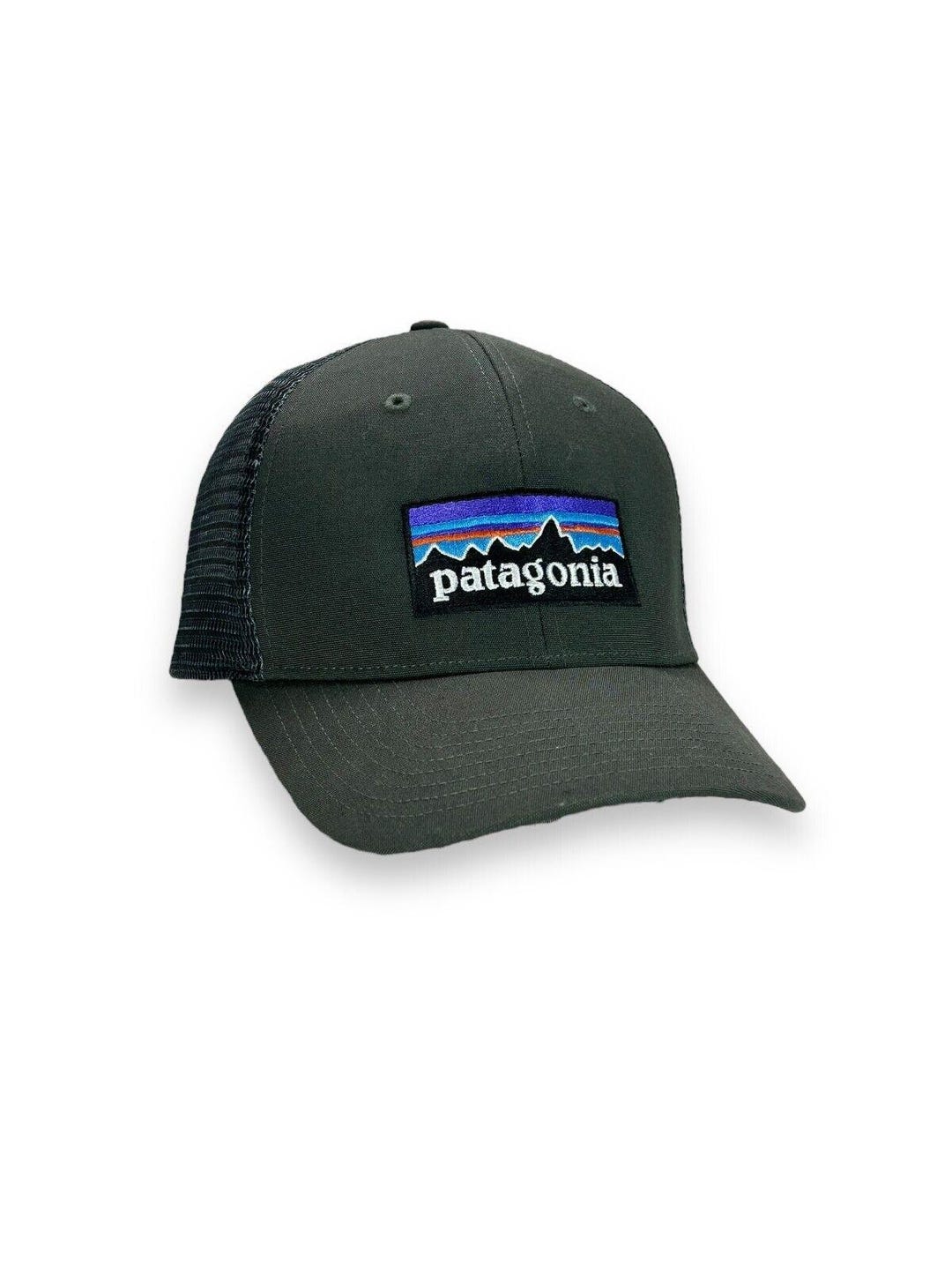 Patagonia Embroidered Logo Trucker Snapback Hat OSFA Gray - Etsy