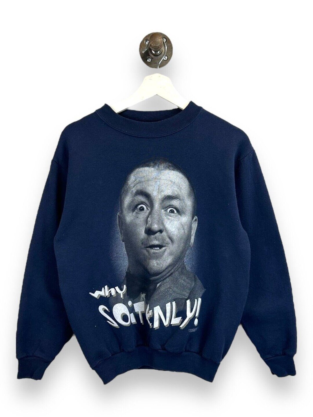 Vintage 1997 the Three Stooges Curly Why Soitenly Tv Show Sweatshirt ...
