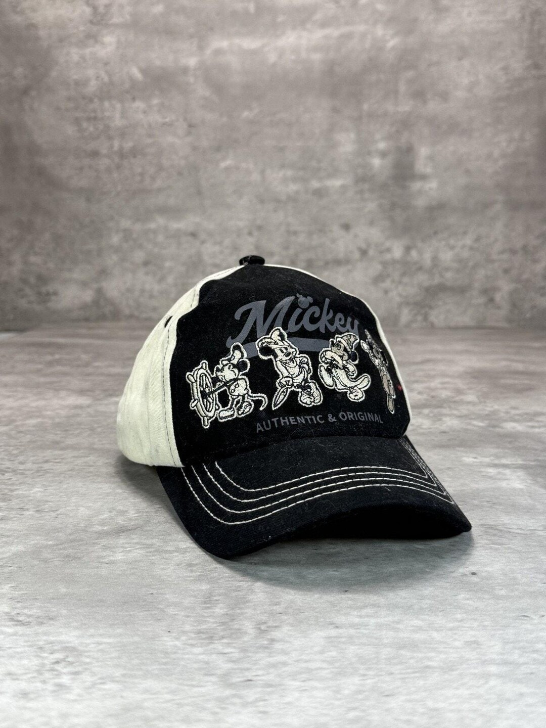 Vintage Disney Mickey Mouse Eras of Mickey Trucker Strapback Hat OSFA ...