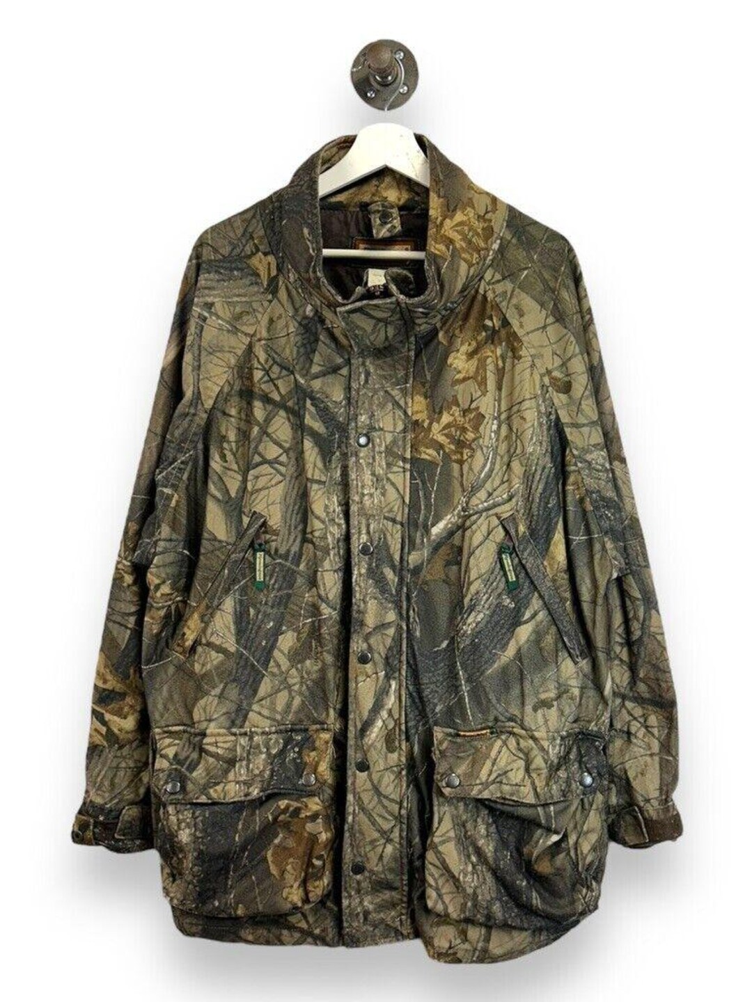 Vintage Remington Real Tree Hard Woods Camo Full Zip Hunting Jacket ...