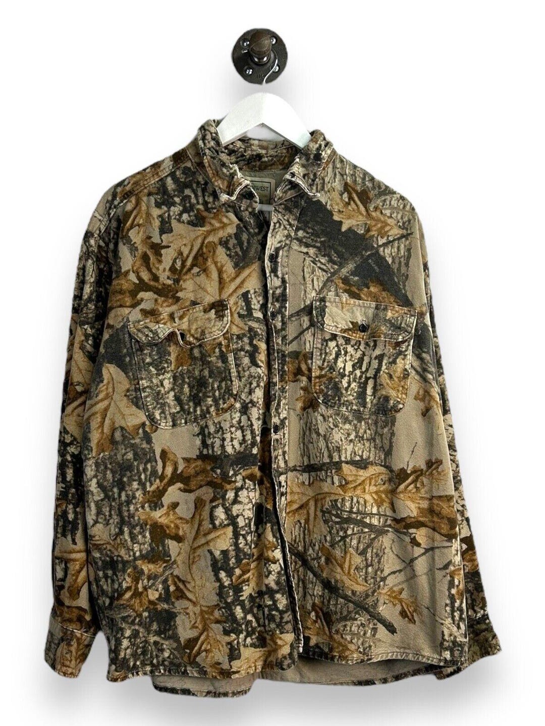 Vintage 90s Northwest Territory Sniper Camo Long Sleeve Button up Shirt ...