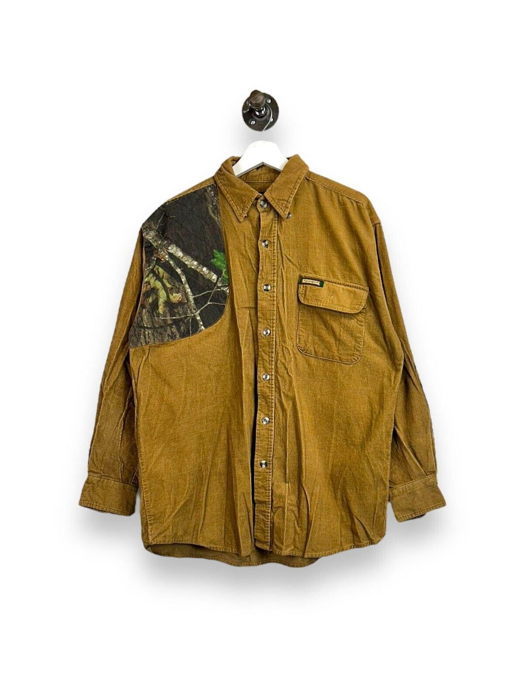 Vintage Remington Corduroy Shoulder Patch Hunting Button up Shirt Size Medium - Etsy