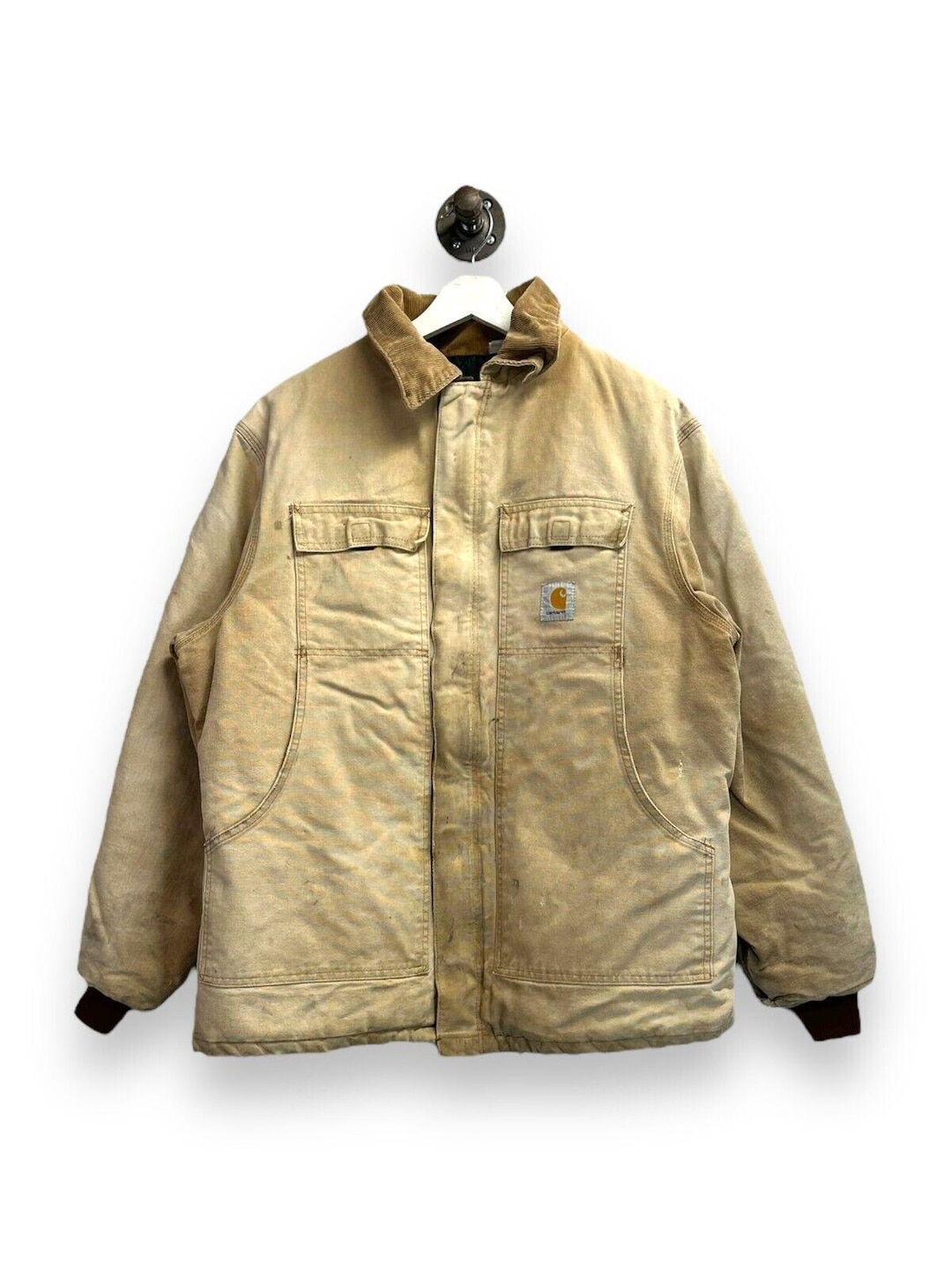 Vintage Carhartt Quilted Lined Canvas Work Wear Arctic Jacket Size 2XL ...