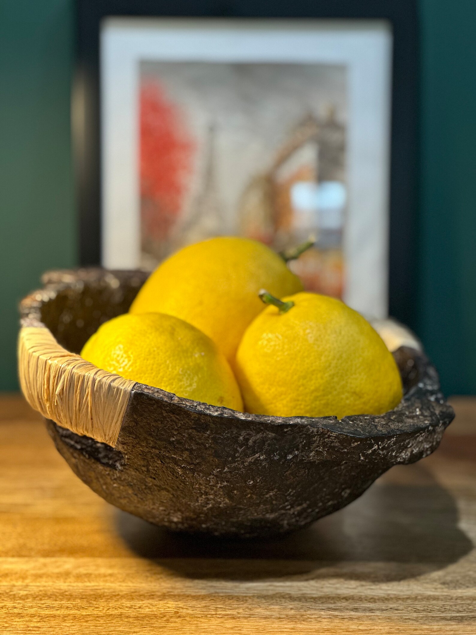 Handmade Paper Mache Decorative Bowl. Antiquated Great for Center ...