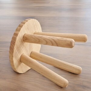 Childrens Cookie Chair Solid Wooden Stool Fun Wooden Toddler Stool ...