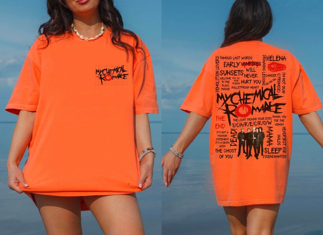 My Chemical Romance Song Title Shirt Mcr Merch Shirt - Etsy