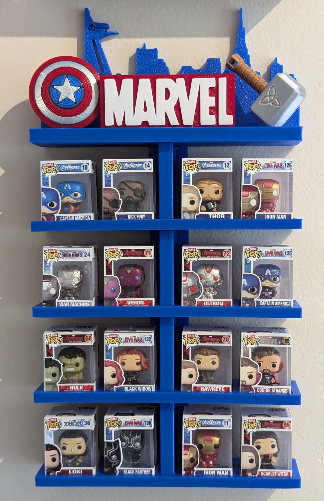 Funko Bitty Pop Display Unit - Marvel Avengers (alternative Design) - Etsy