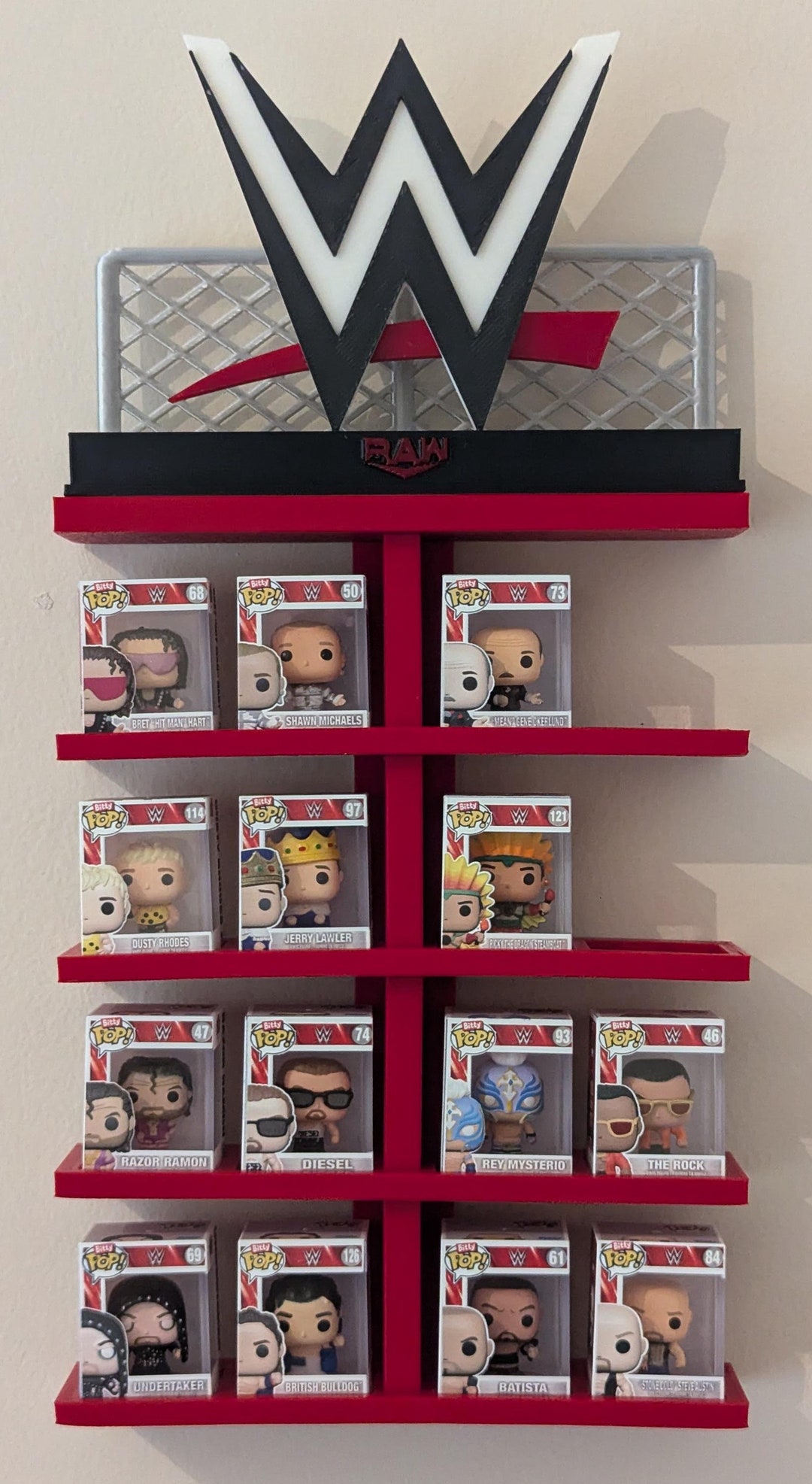 Funko Bitty Pop Display Unit - WWE Wrestling - Etsy