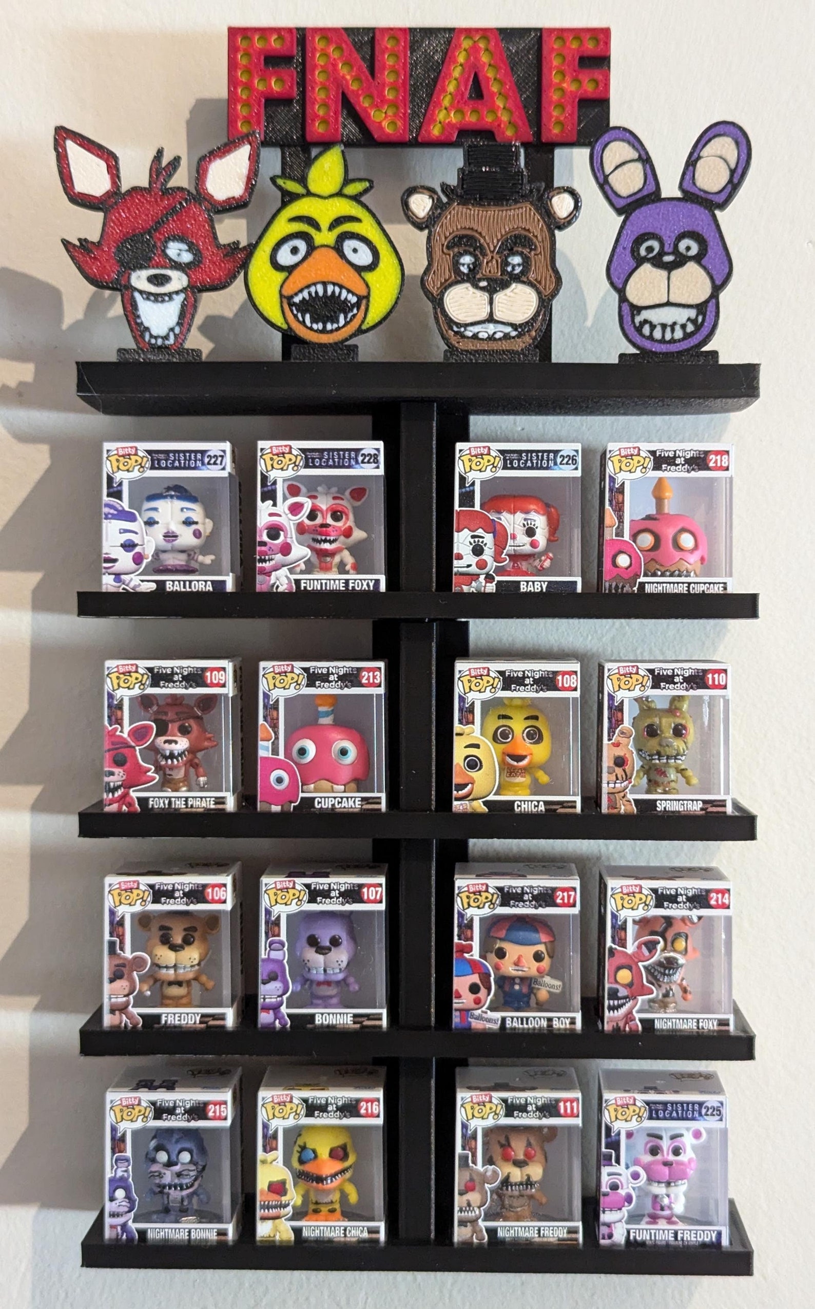 Funko Bitty Pop Display Unit FNAF Five Nights at Freddy's - Etsy