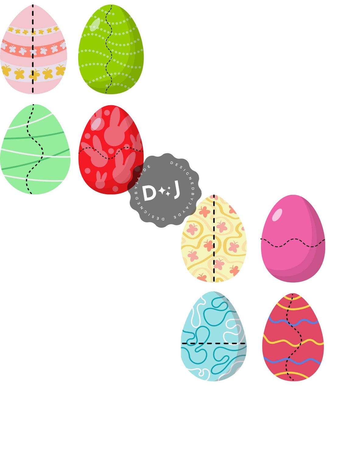 Printable Easter Egg Match Game: Toddler Activity (PDF) - Etsy