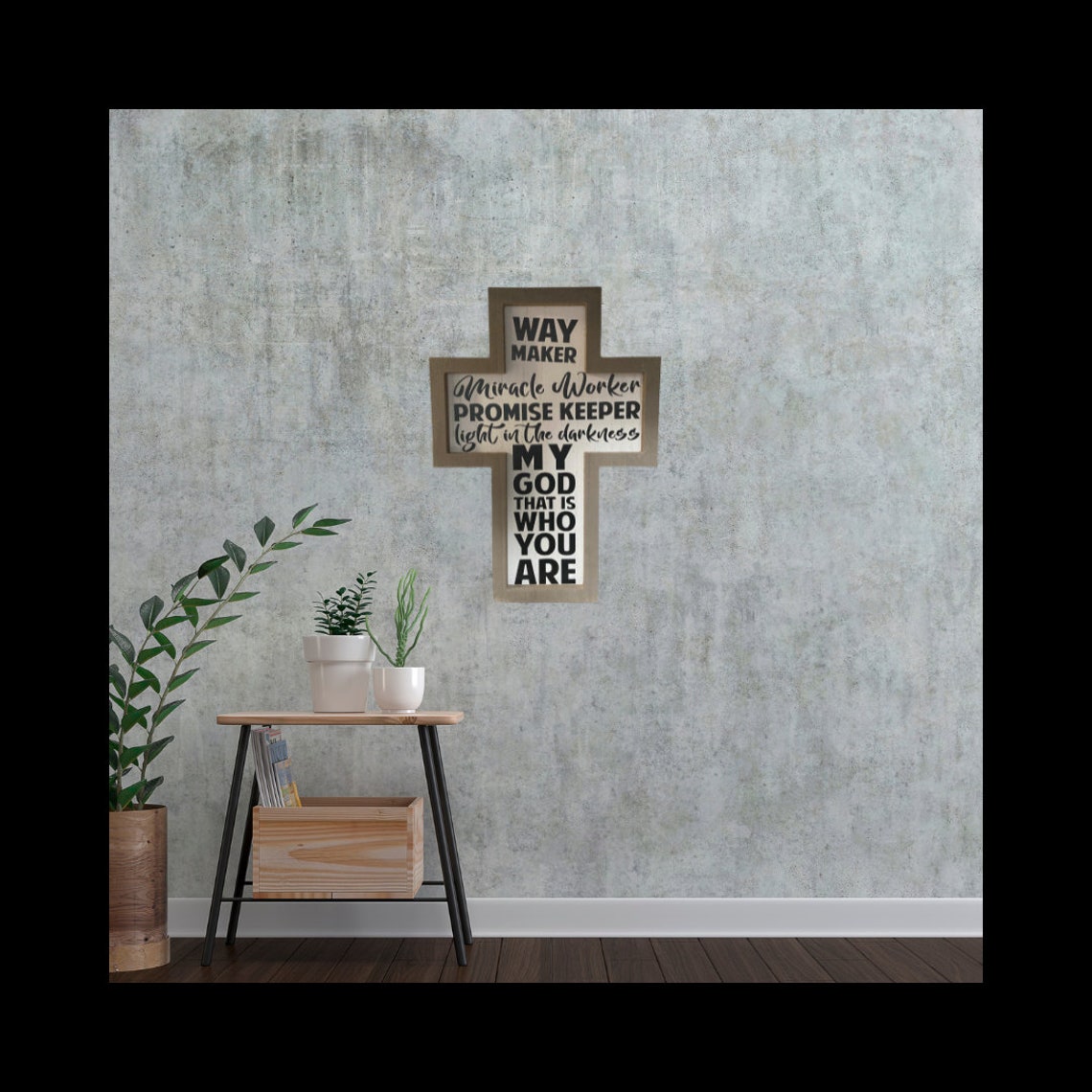 Waymaker, Way Maker Cross, Wooden Faith Cross, Cross Wall Art, Faith ...