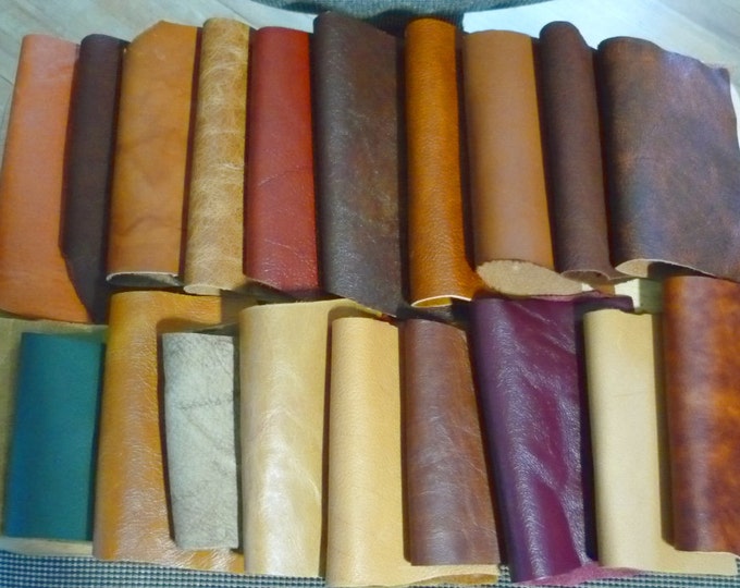 Leather Remnants 20 Pieces Mixed Browns Crafts Destash Lot 7320 - Etsy