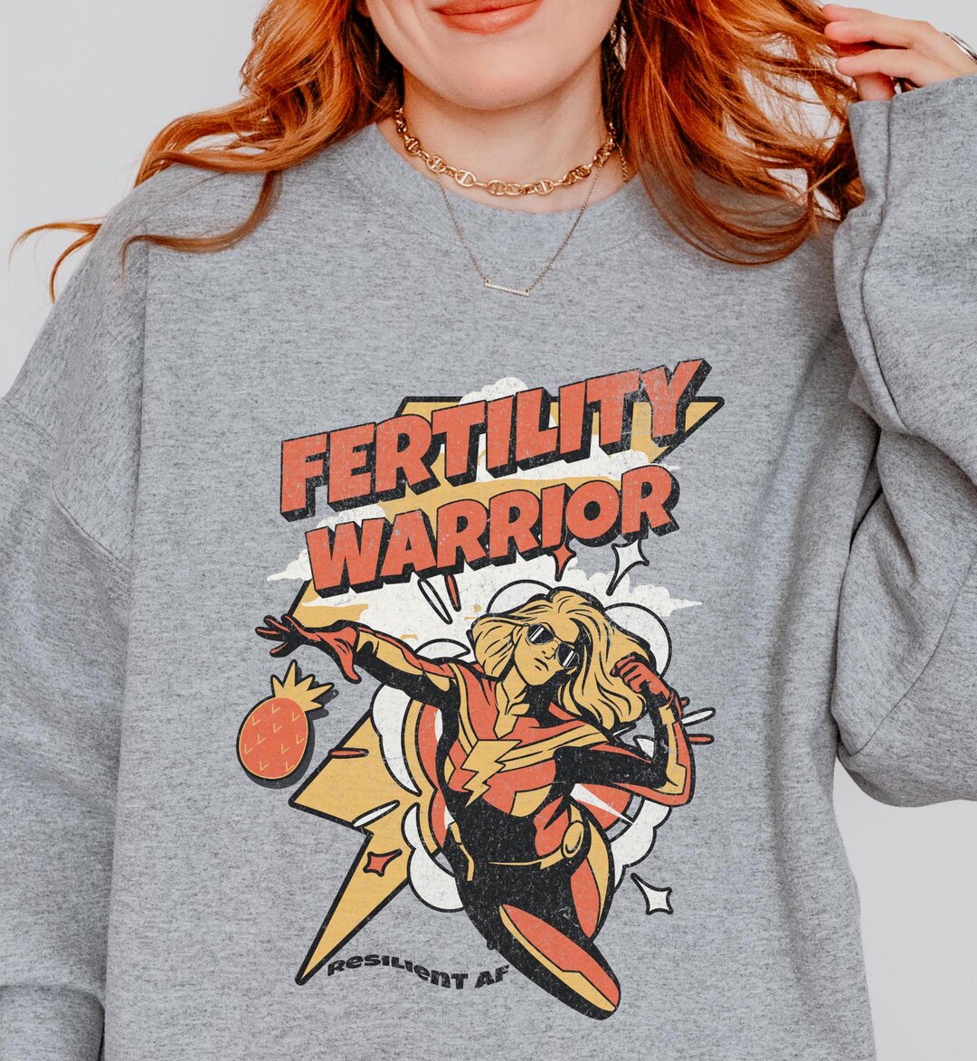 Fertility Warrior Mom-to-be Super Hero Sweatshirt Gift, IVF Pineapple ...
