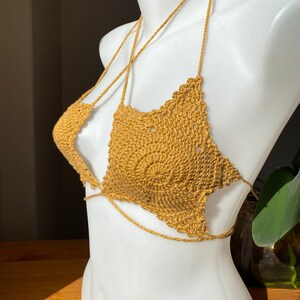 Crochet Star Top, Star Bralette, 100% Cotton - Etsy