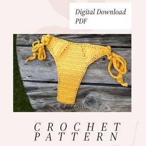 Easy Crochet Brazilian Bikini Bottom Pattern – Quick DIY PDF Tutorial ...